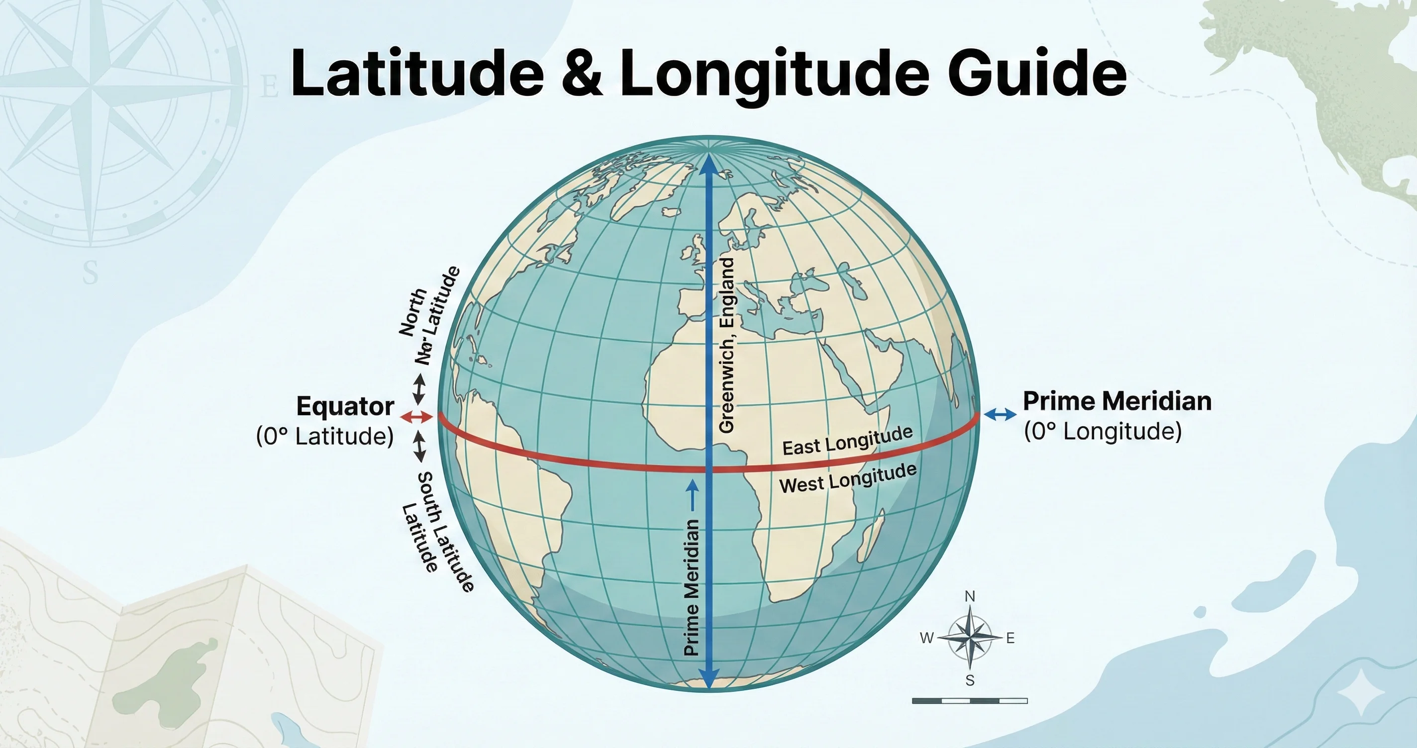 Latitude et Longitude : Le guide complet | GPS Pins Blog